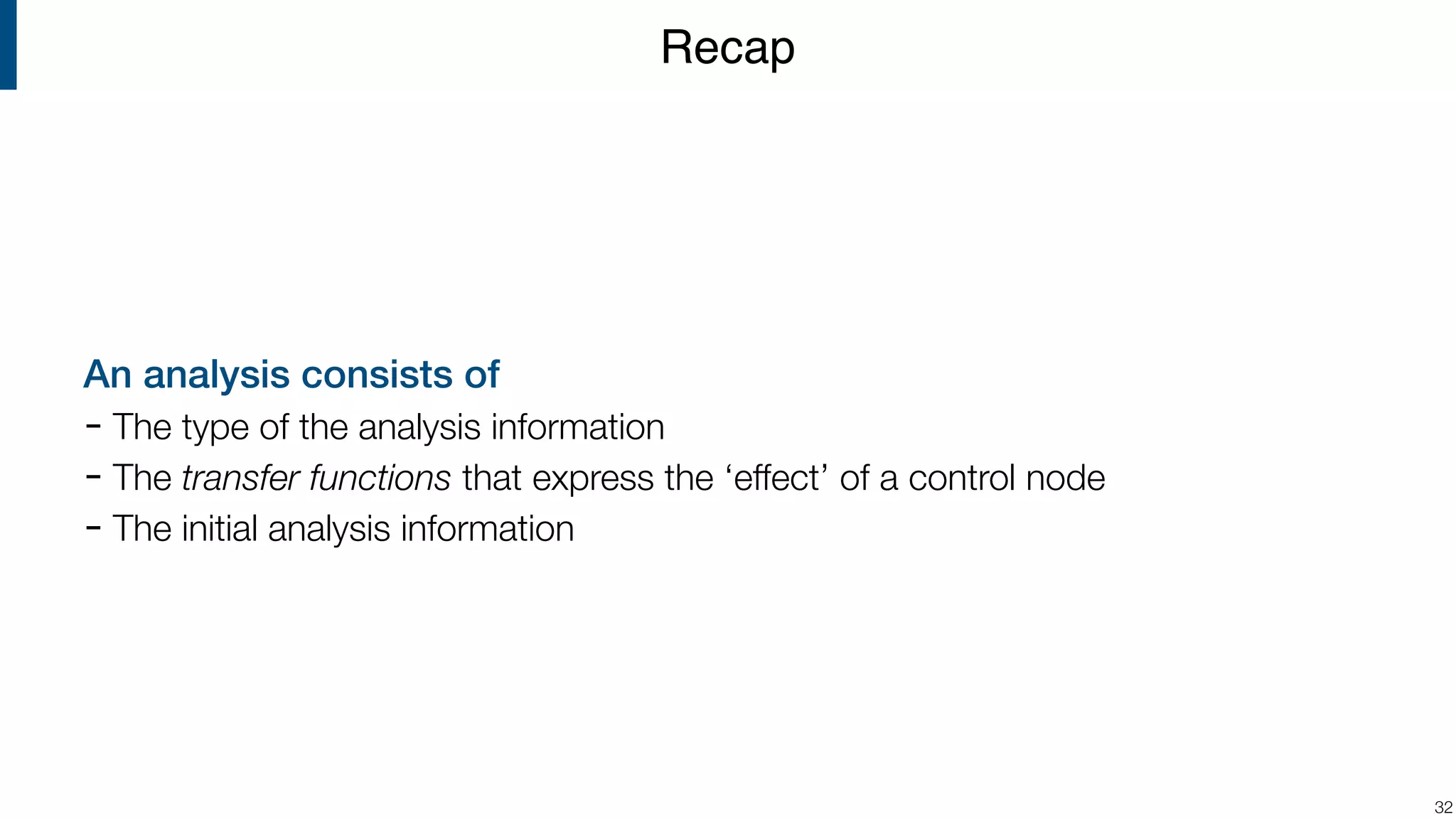 Compiler Construction | Lecture 11 | Monotone Frameworks | PDF