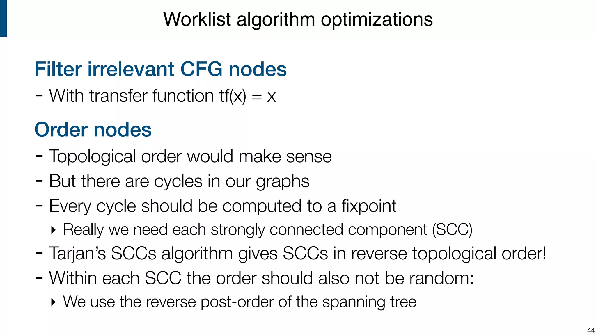 Compiler Construction | Lecture 11 | Monotone Frameworks | PDF