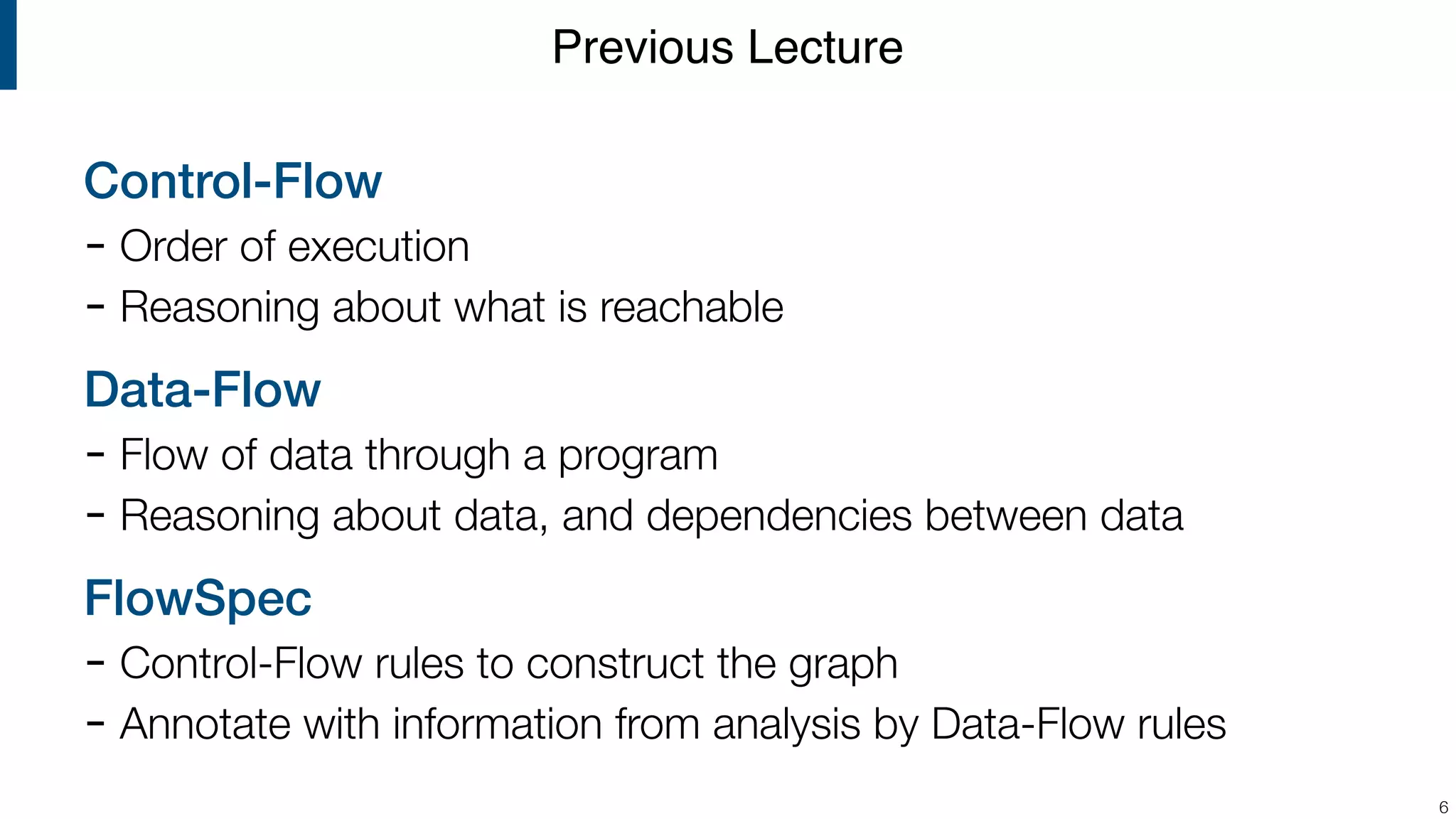 Compiler Construction | Lecture 11 | Monotone Frameworks | PDF