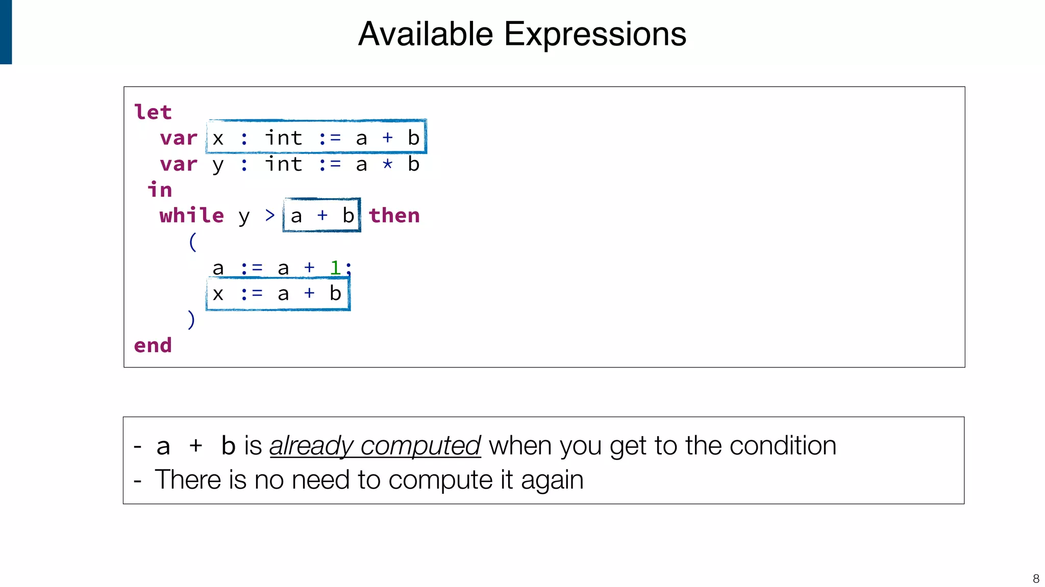 Compiler Construction | Lecture 11 | Monotone Frameworks | PDF