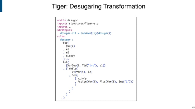 Compiler Construction Lecture 5 Transformation By Term Rewriting Ppt