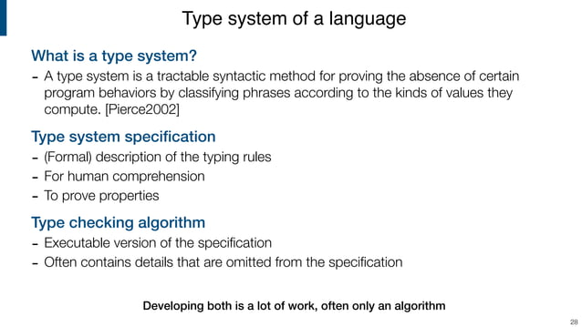Compiler Construction | Lecture 7 | Type Checking | PPT