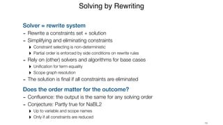 Compiler Construction | Lecture 9 | Constraint Resolution | PDF