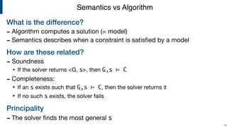 Compiler Construction | Lecture 9 | Constraint Resolution | PDF
