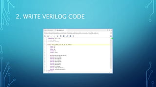 Verilog & Vivado Quickstart | PPTX