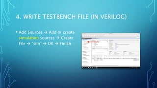 Verilog & Vivado Quickstart | PPTX