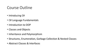 CS4443 - Modern Programming Language - I Lecture (1) | PPT