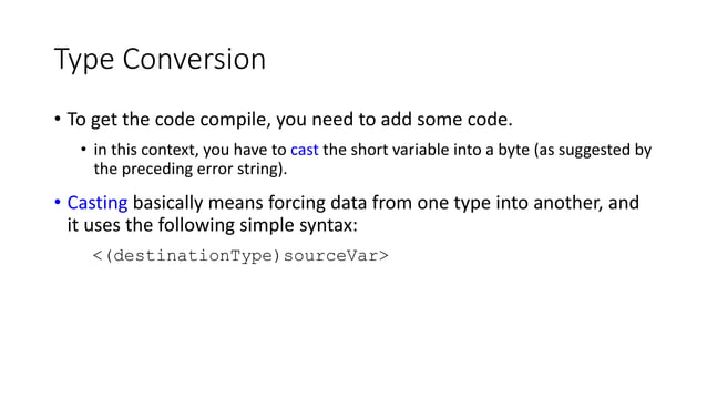 CS4443 - Modern Programming Language - I Lecture (2) | PPTX ...