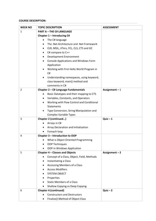 CS4443 - Modern Programming Language I | PDF