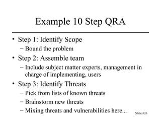 Cs461 06.risk analysis (1) | PPT