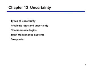 Reasoning under uncertainty: Introduction to Non-Monotonic Reasoning | PPT