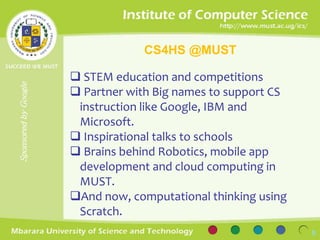 An Introduction to CS4HS | PPT