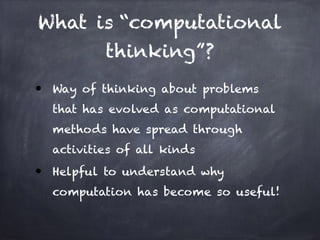 Computational Thinking and Data Representations | PDF