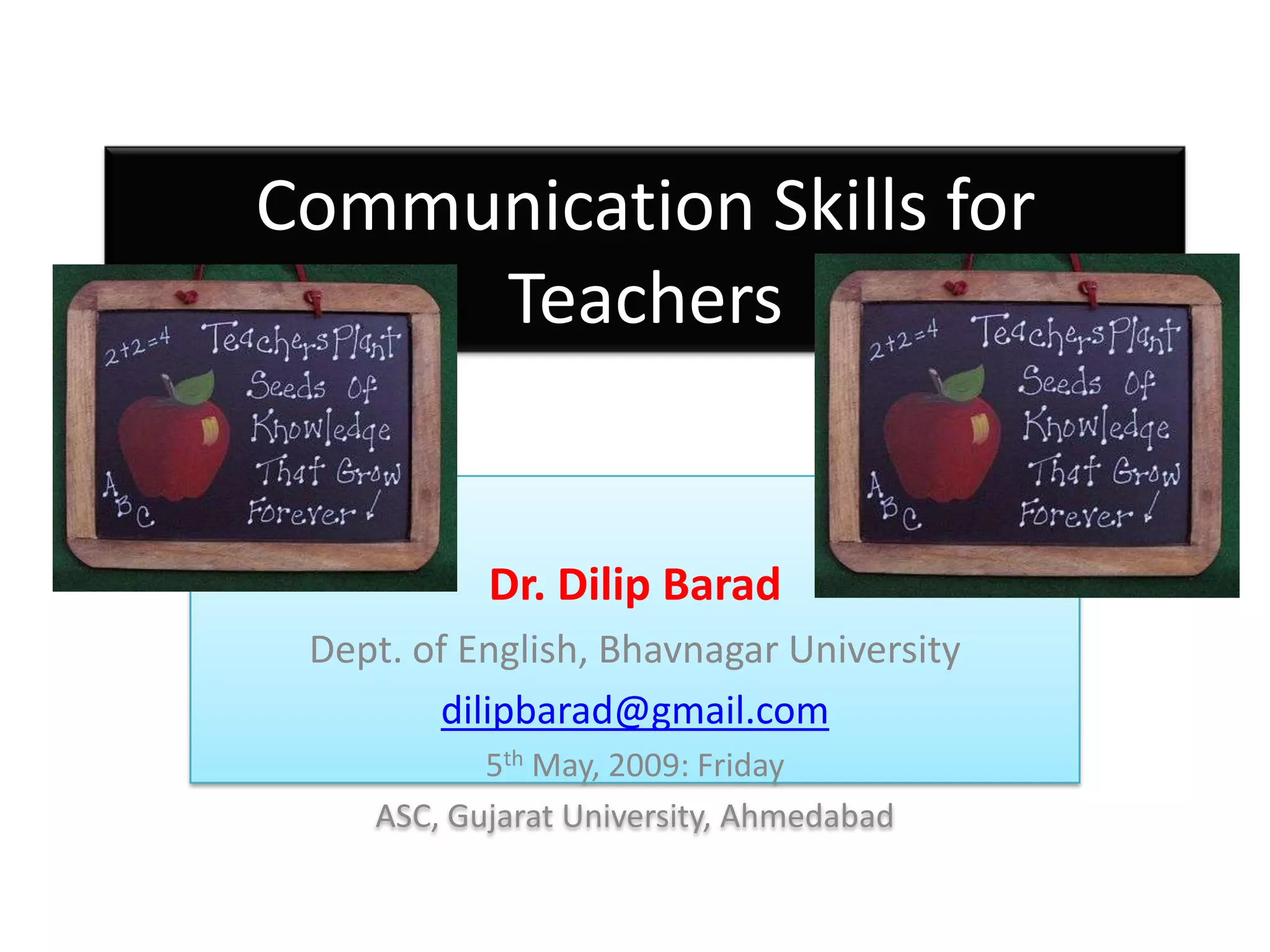 Communication Skills for Teachers | PPTX