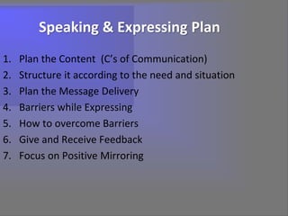 The 7 Cs of Communication - Speaking and Expressing | PPTX