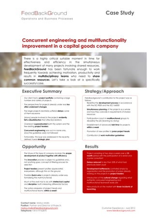 Cs 5 fbg - concurrent engineering and multifunctionality - rev1 | PDF