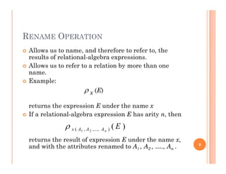 Cs501 rel algebra | PPT