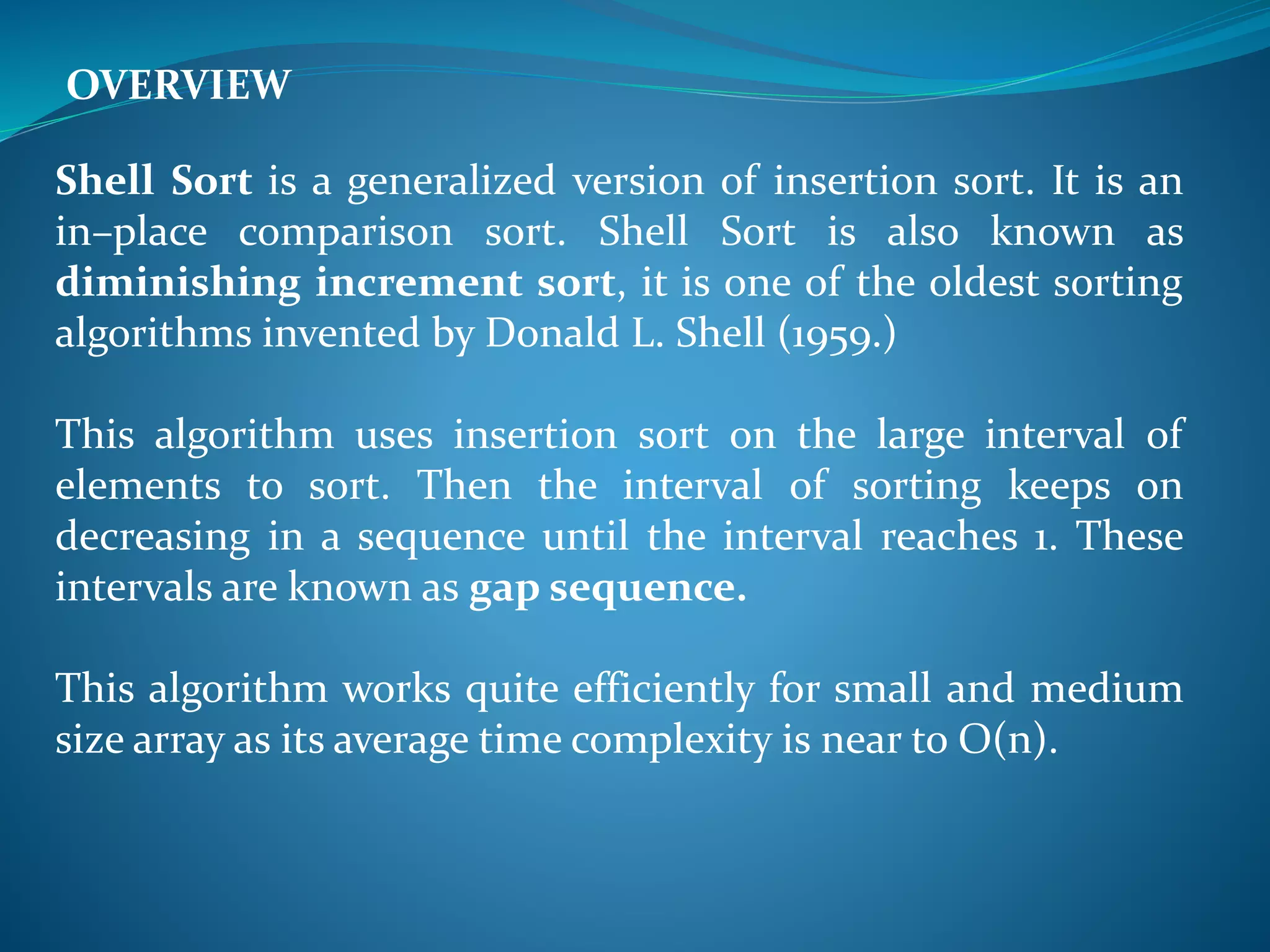 shell and merge sort | PPT