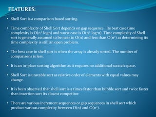shell and merge sort | PPT