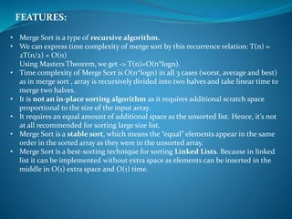 shell and merge sort | PPT