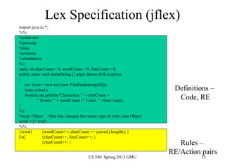 CS540-2-lecture2 Lexical analyser of .ppt