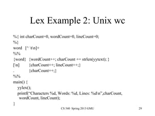 CS540-2-lecture2 Lexical analyser of .ppt