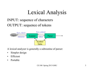 CS540-2-lecture2 Lexical analyser of .ppt