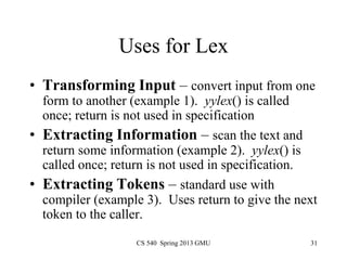 CS540-2-lecture2 Lexical analyser of .ppt