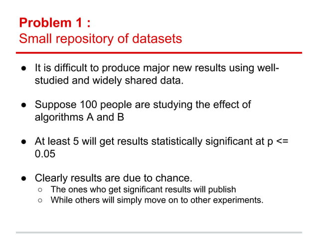 CS550 Presentation - On comparing classifiers by Slazberg | PDF