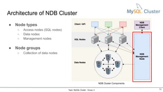 MySQL - NDB Cluster | PDF