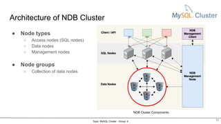 MySQL - NDB Cluster | PDF