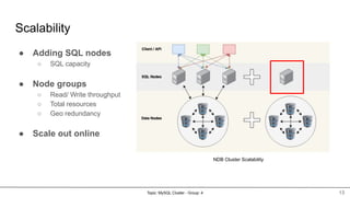 MySQL - NDB Cluster | PDF
