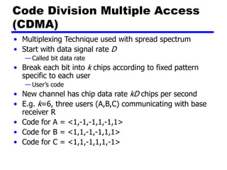 Spread Spectrum Data communication chapter 9 | PPT
