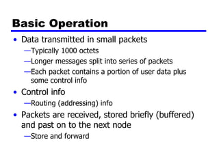 Circuit and Packet Switching Methods Presentation | PPT