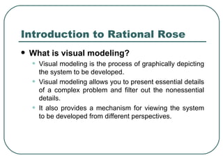 CS554 ï¿½ Introduction to Rational Rose | PPT