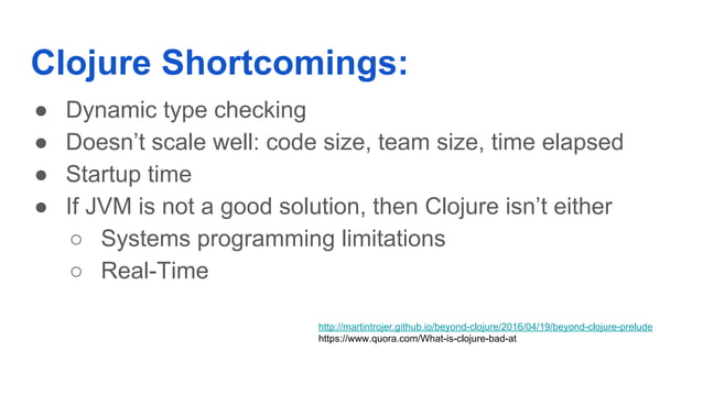 Introductory Clojure Presentation Ppt