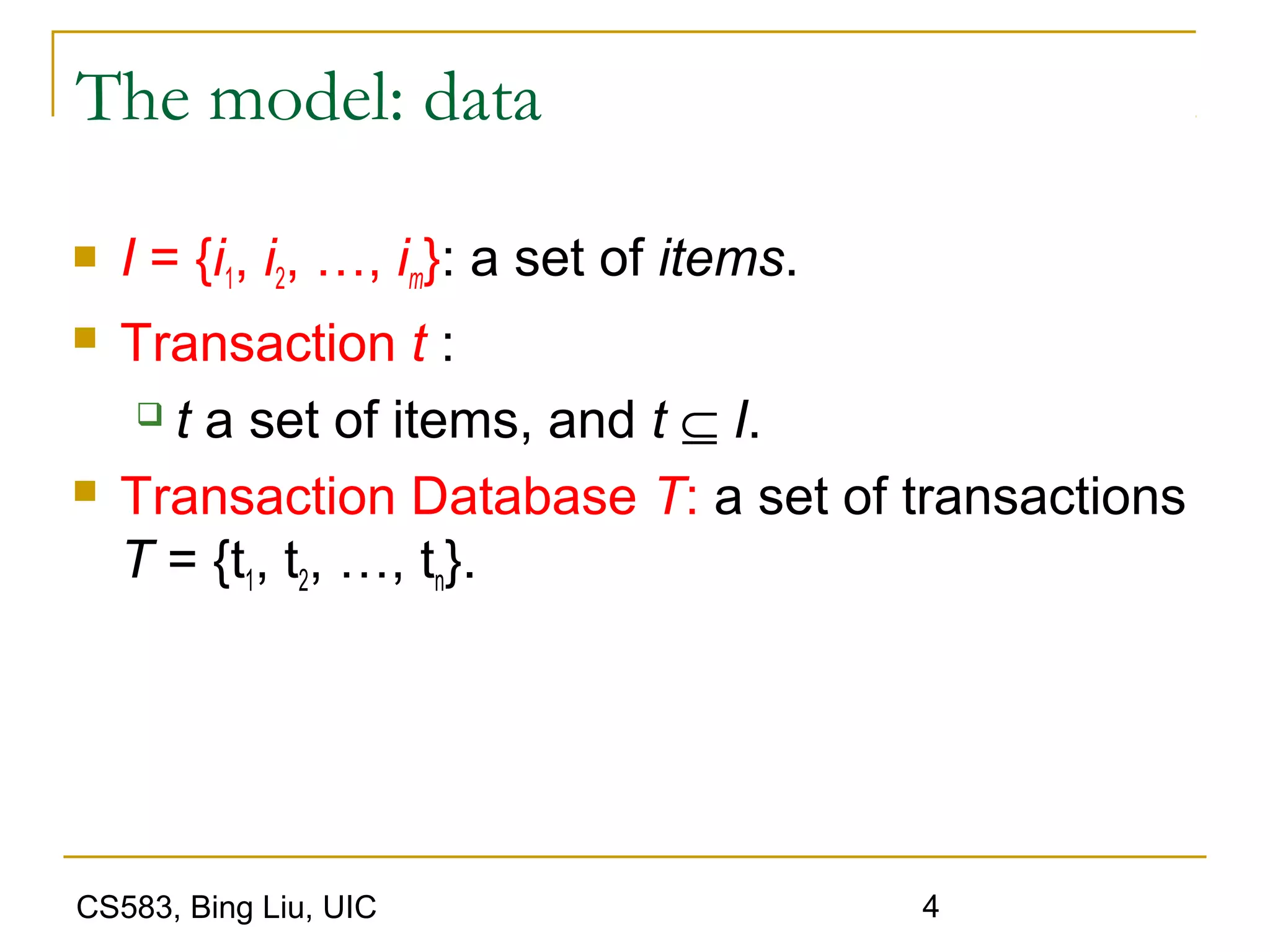 Cs583 association-sequential-patterns | PPT
