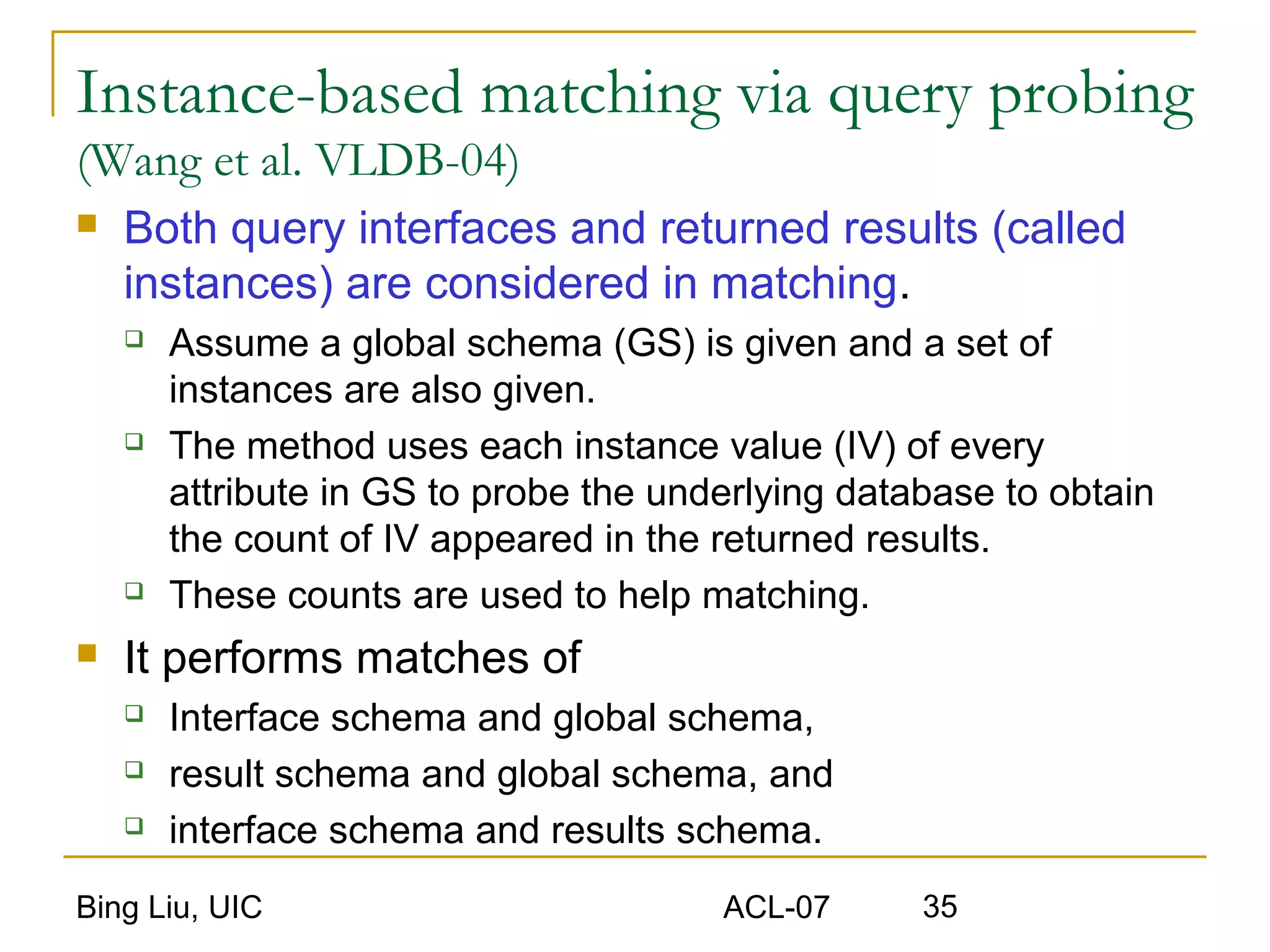 Cs583 information-integration | PPT