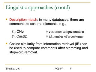 Cs583 information-integration | PPT