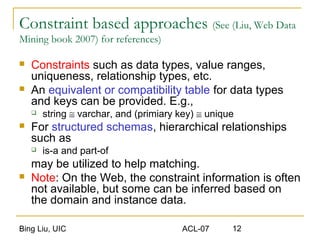 Cs583 information-integration | PPT