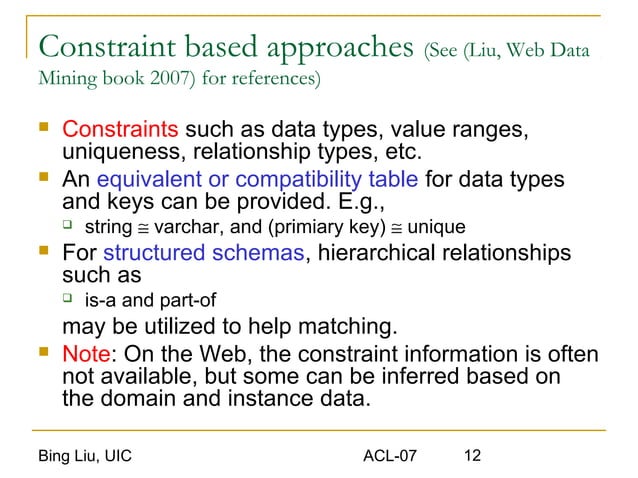 Cs583 information-integration | PPT