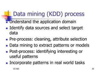 CS583-intro Data Mining Primitives, Languages and System Architecture | PPT