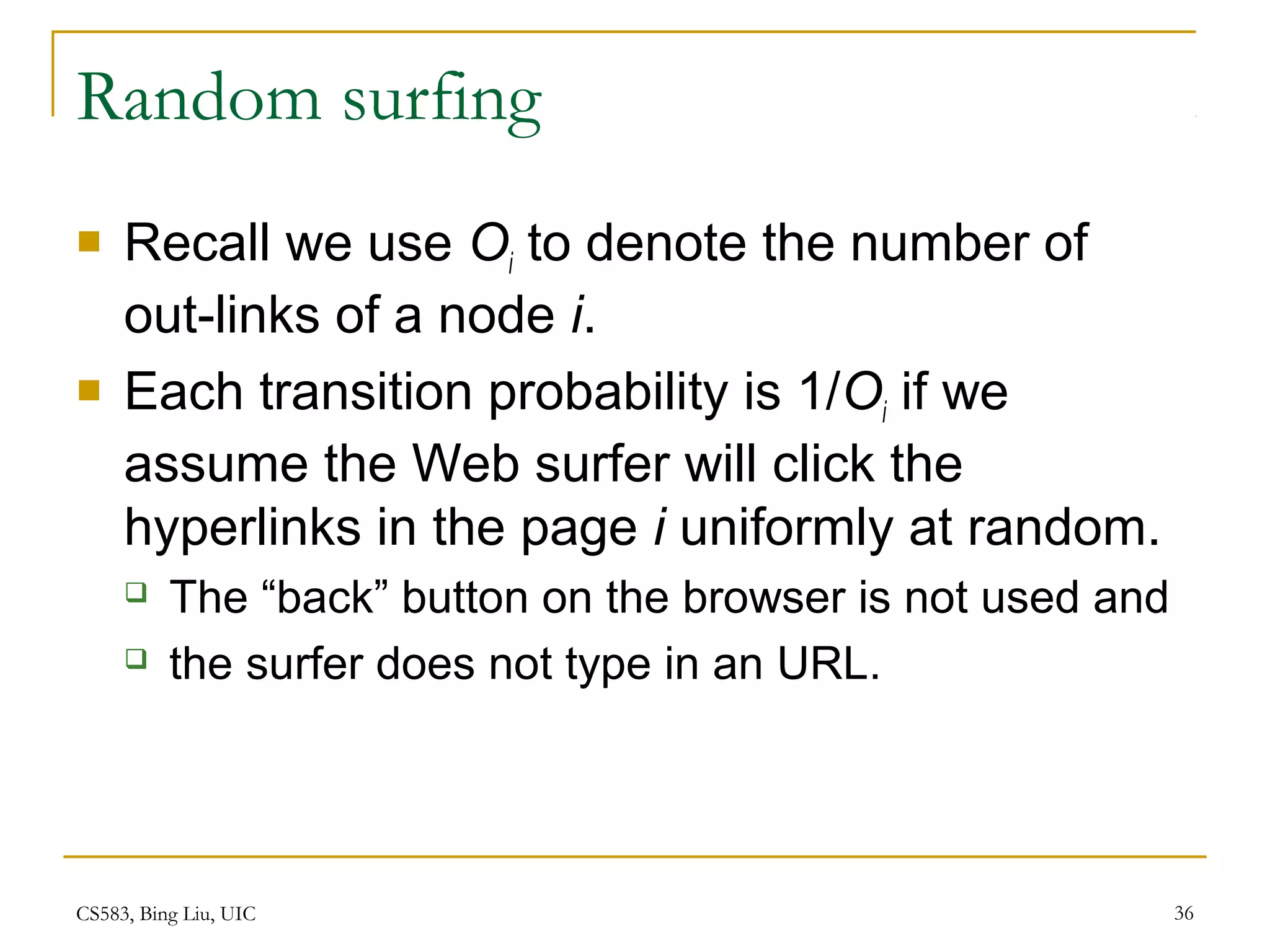 Cs583 link-analysis | PPT
