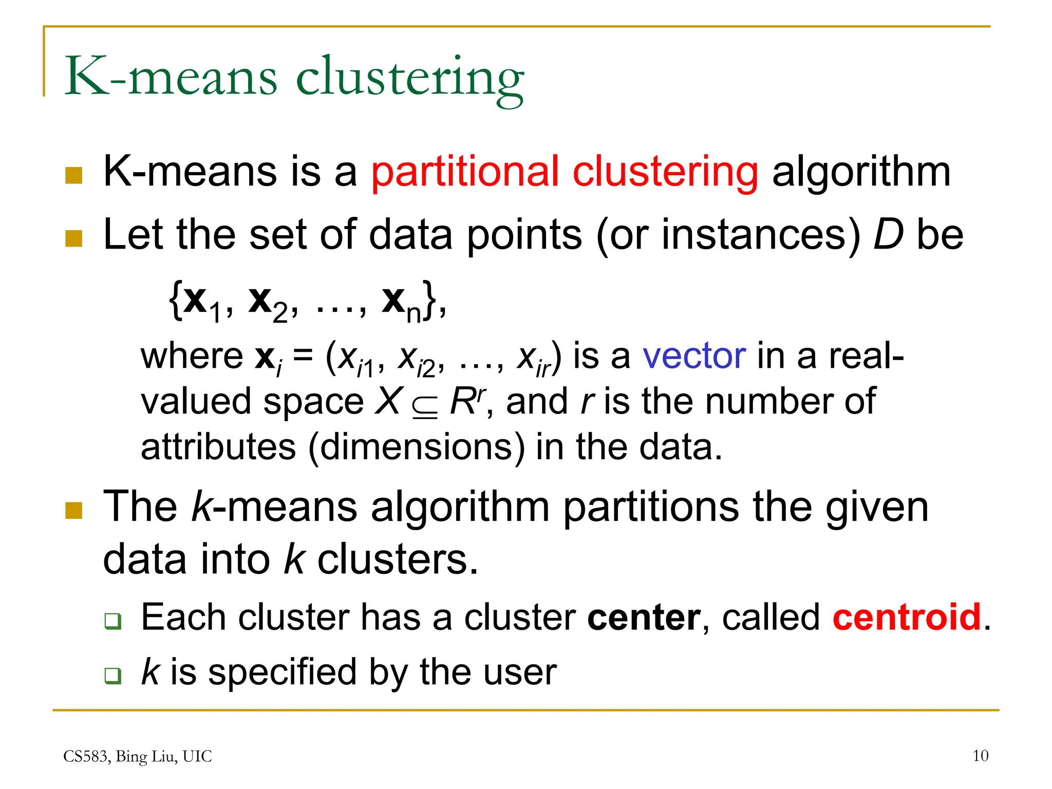 CS583-unsupervised-learning.ppt learning | PPT