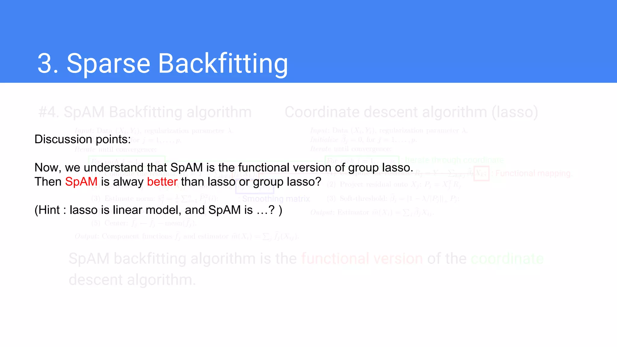 Sparse Additive Models (SPAM) | PPT