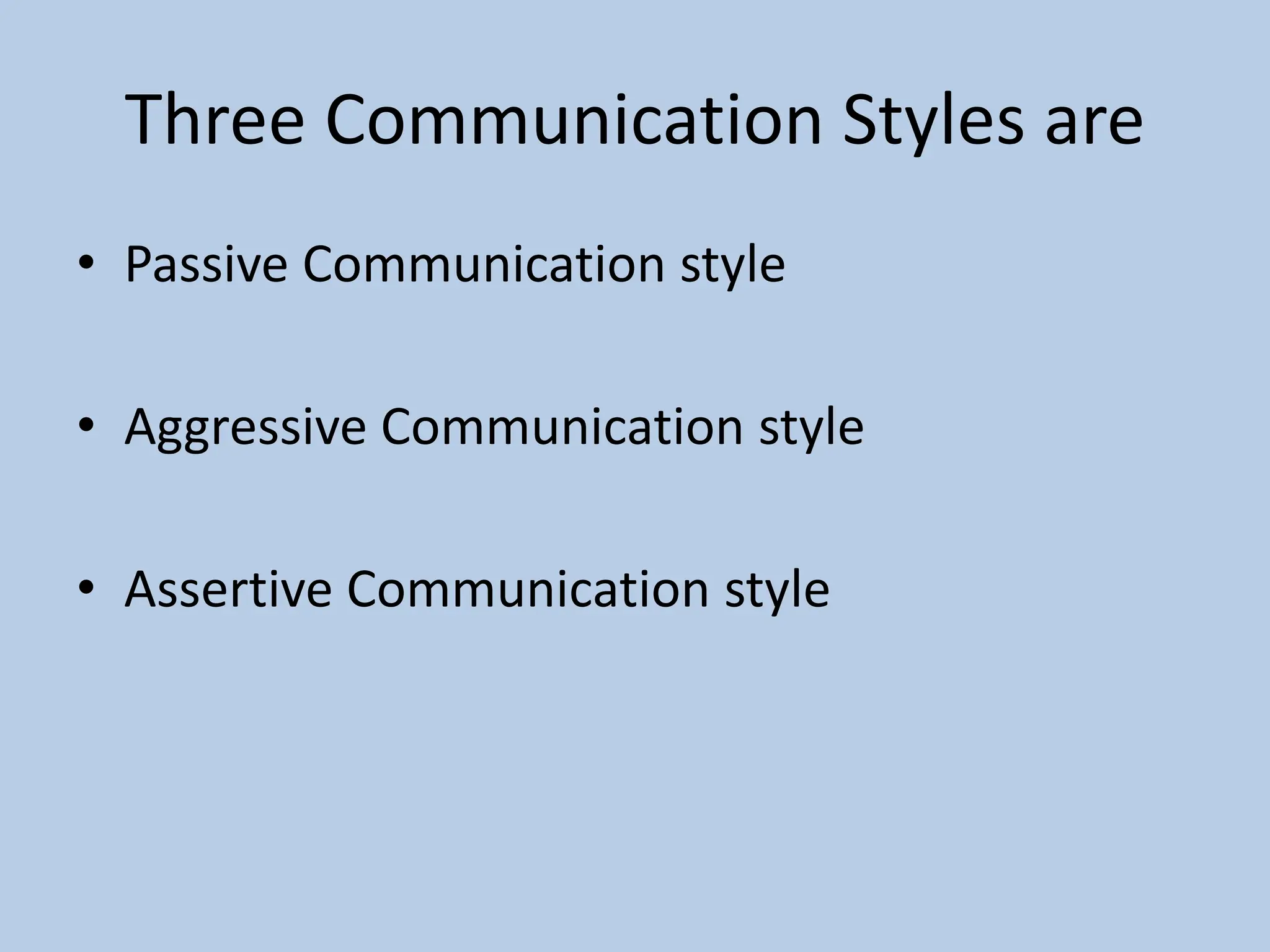 Communication Styles | PPTX