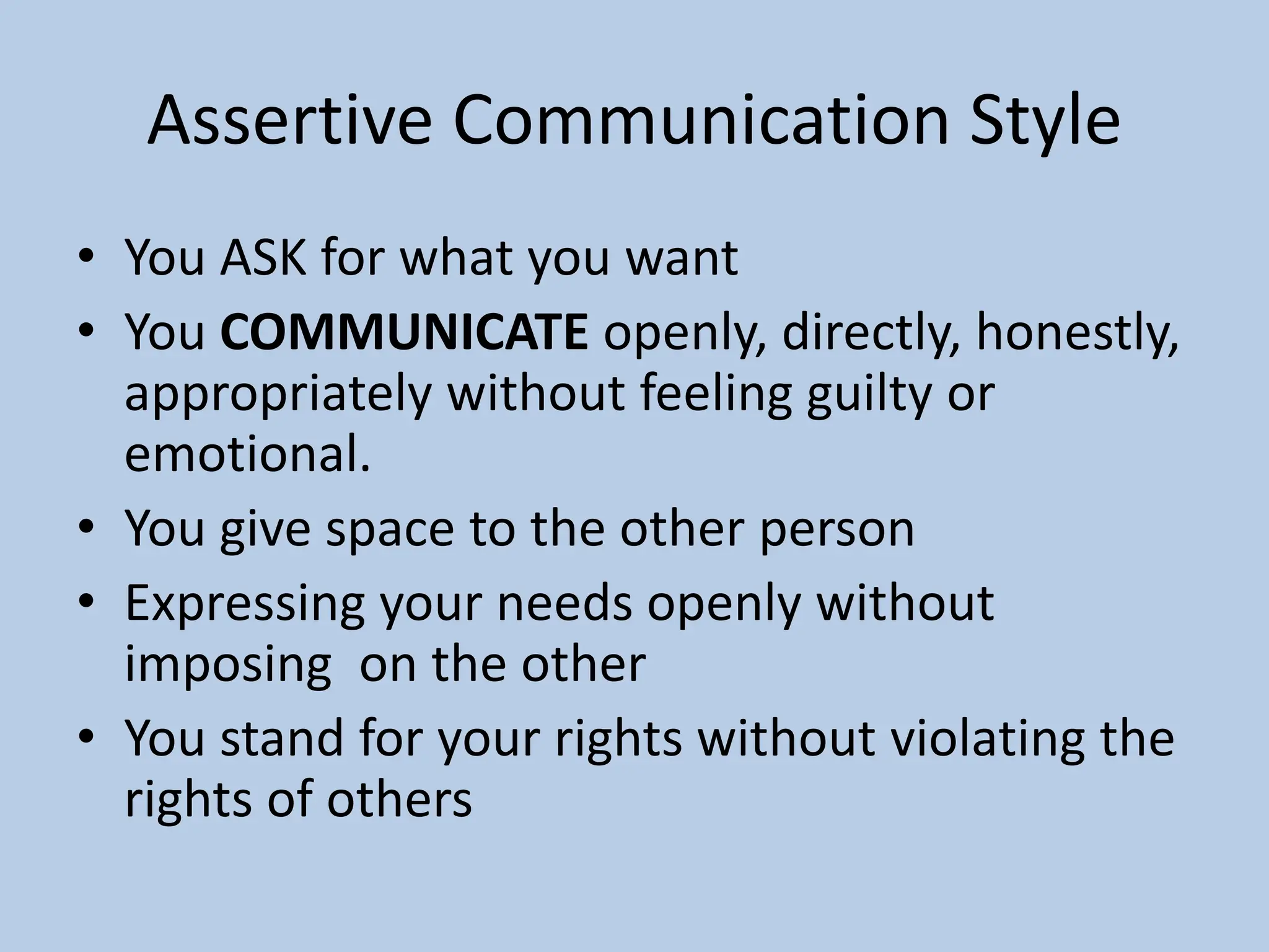 Communication Styles | PPTX