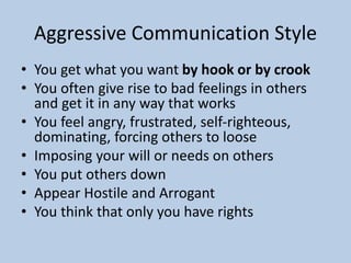 Communication Styles | PPTX