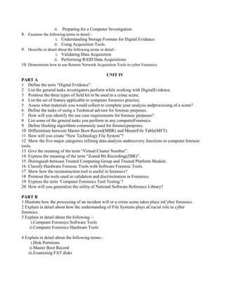 Cs6004 cyber fofrensics_qb | PDF