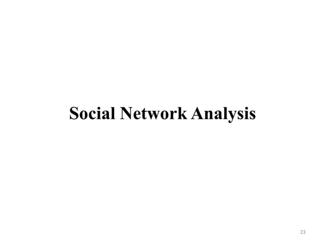 CS6010 Social Network Analysis Unit I | PDF